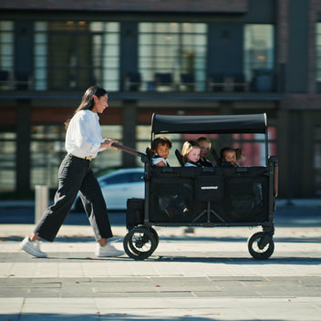 W6 Luxe Pro Kids 6 Seater Pro WonderFold Stroller Wagon – WONDERFOLD
